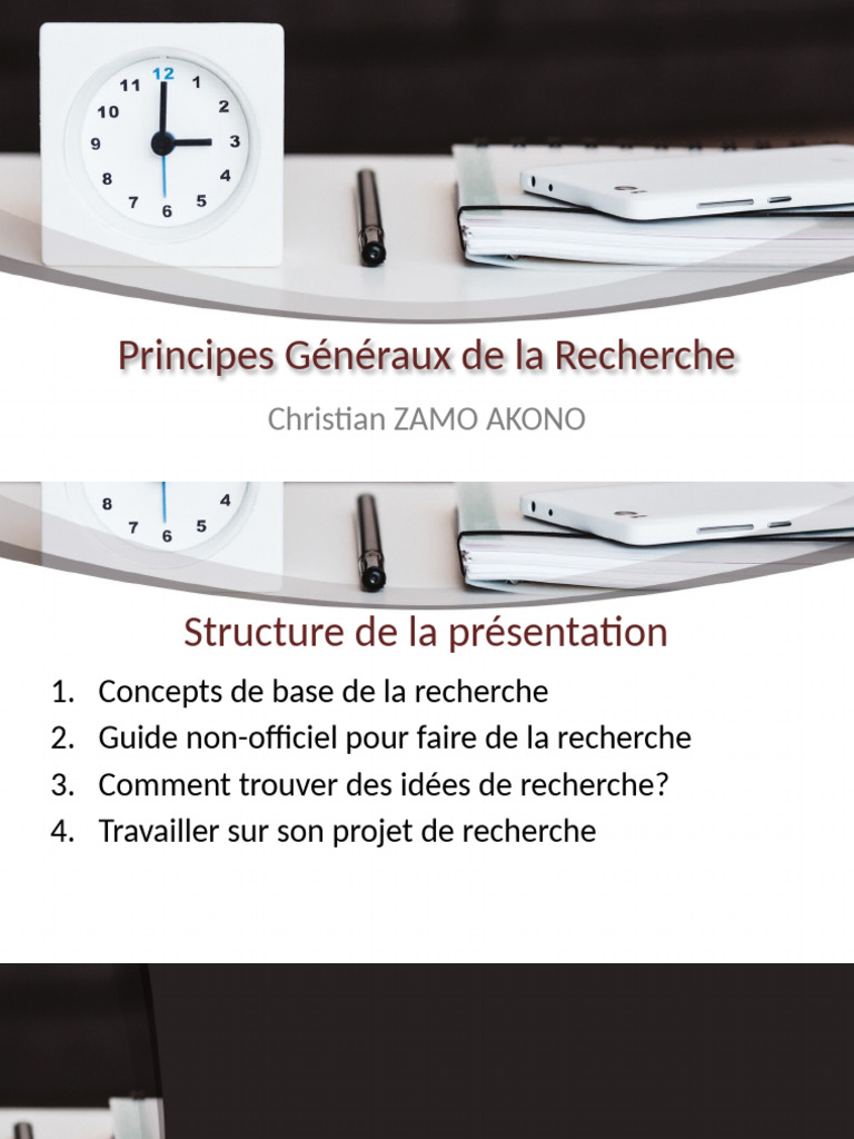 Principes Généraux de La Recherche | PDF | Induction (logique ...