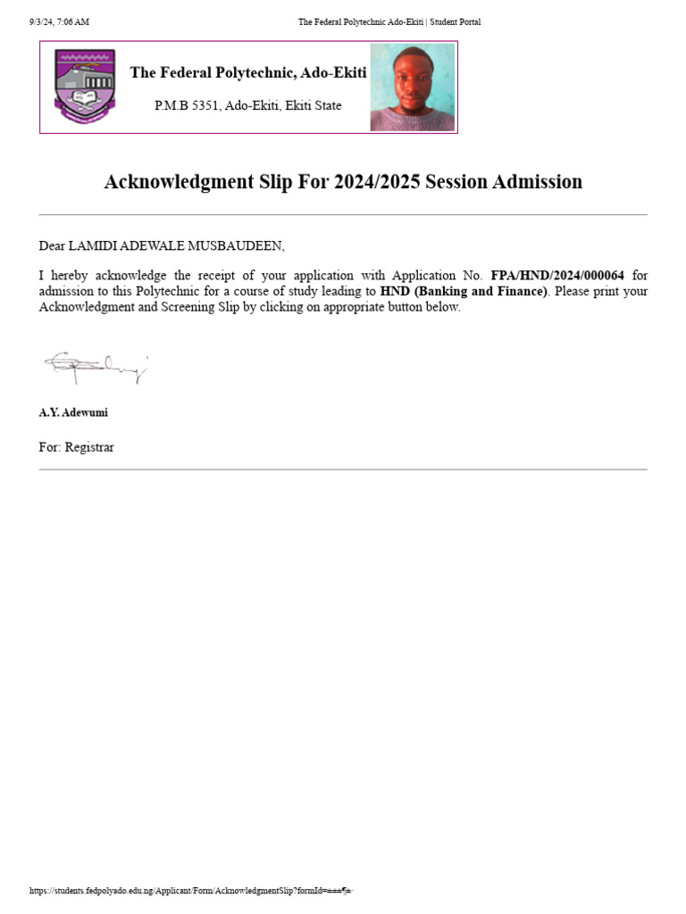 Acknowledgment | PDF