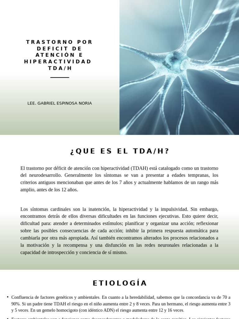 Trastorno Por Deficit de Atención e Hiperactividad | PDF | Desorden hiperactivo y deficit de ...