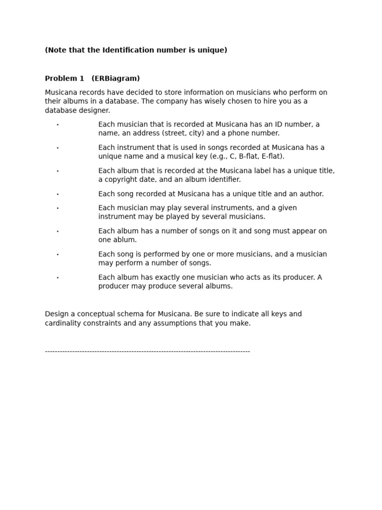 ERD Task & Mapping | PDF