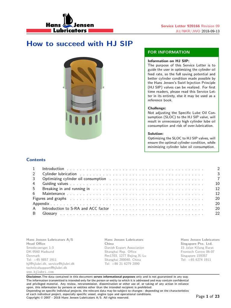 How To Succeed With HJ Sip SL 920166 | PDF | Piston | Engines