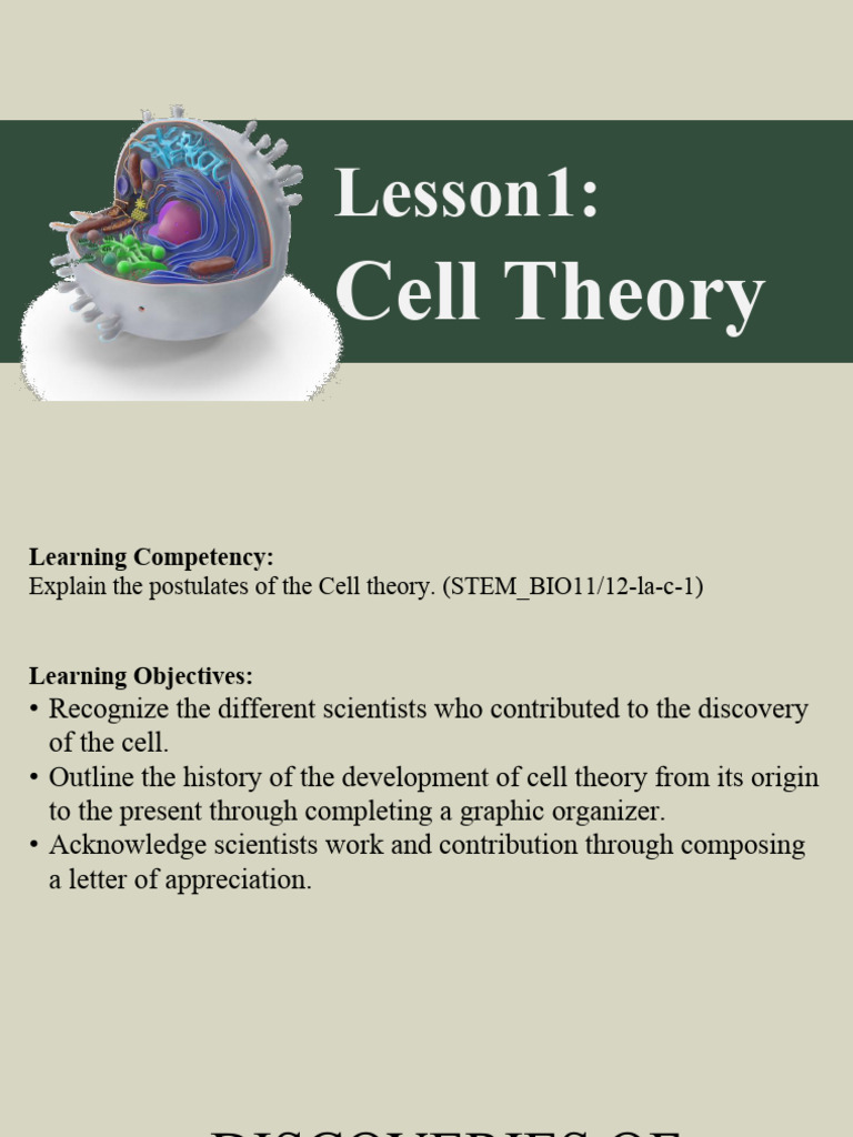 2-Cell-Theory | PDF | Cell (Biology) | Life Sciences
