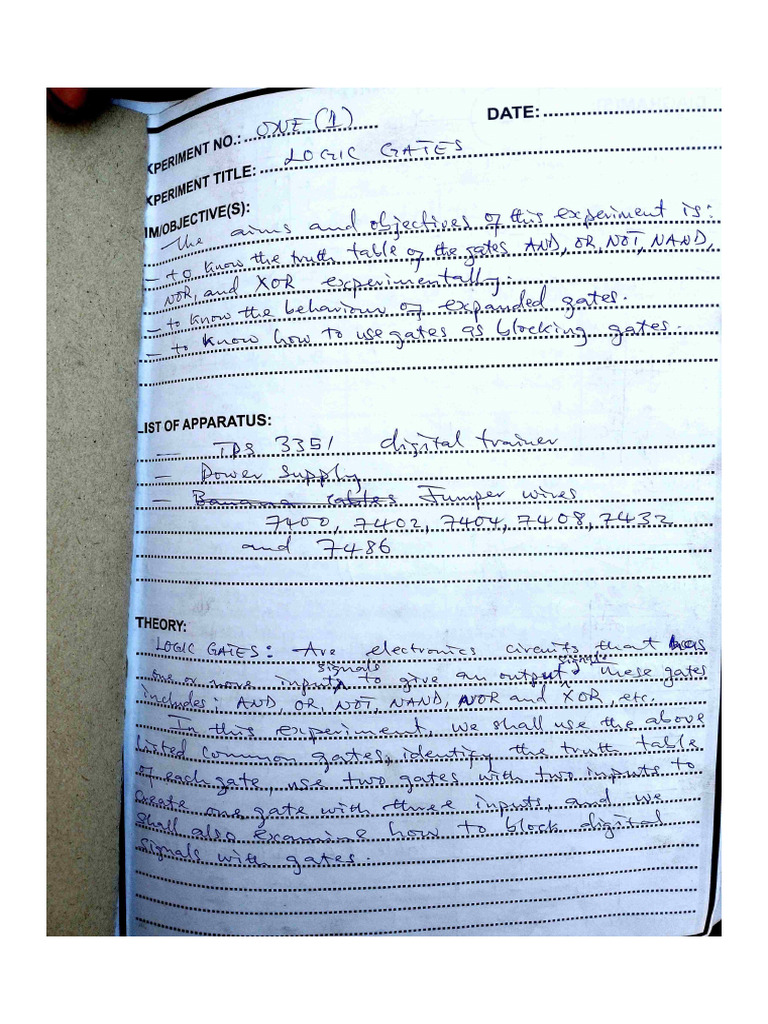 Digital Electronics Practical | PDF