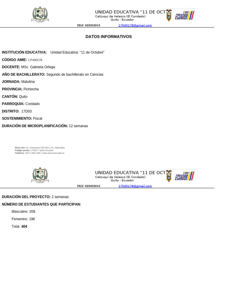 Proyecto Interdisciplinar de Noveno Egb | PDF | Aprendizaje | Maestros