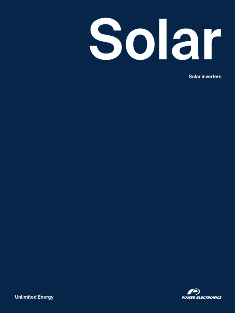 Solar Brochure Es | PDF | Power Electronics | Power Inverter