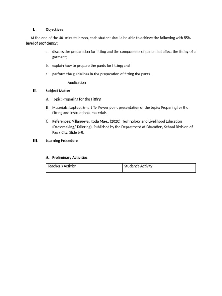 Preparation For The Fitting (1) - For Merge | PDF | Seam (Sewing ...