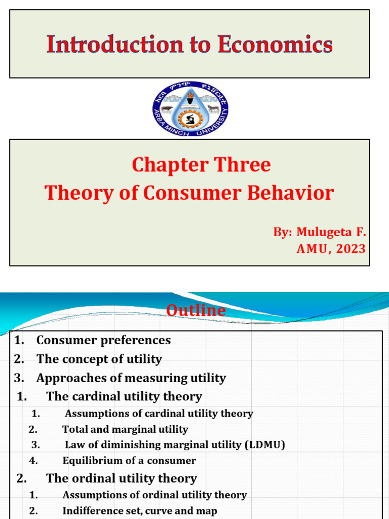 economic chapter 3 | PDF | Utility | Marginal Utility