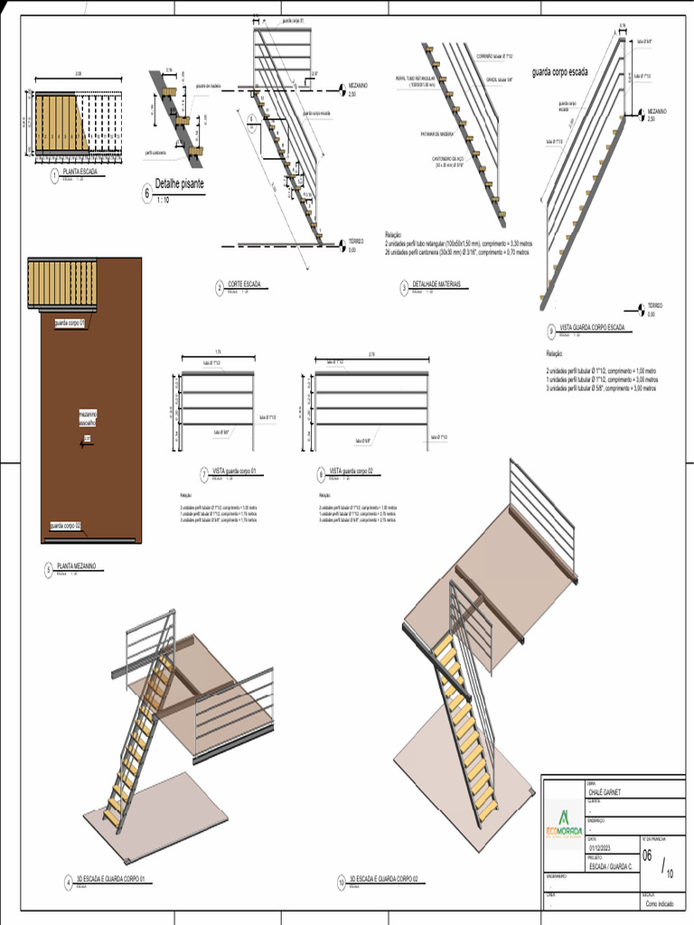 07 - GARNET - Escada e Guarda Corpo | PDF