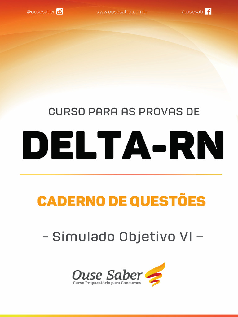 DELTA RN - Caderno de Questões 4 | PDF | Fiança | Sentença (jurídico)