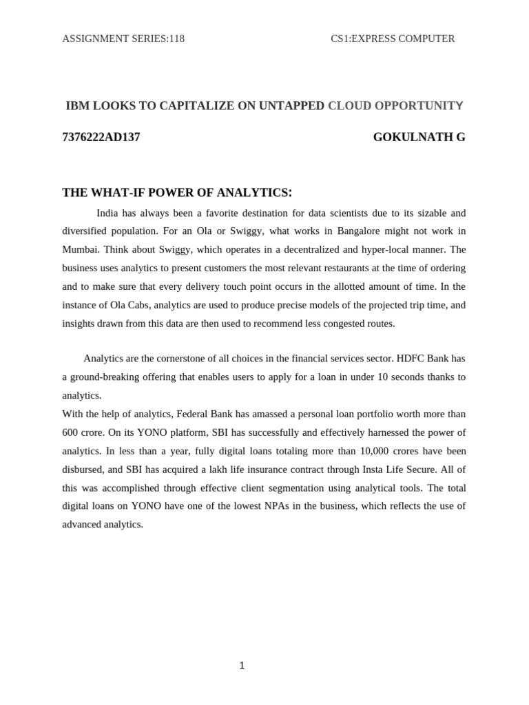 A3 | PDF | Analytics | Cloud Computing