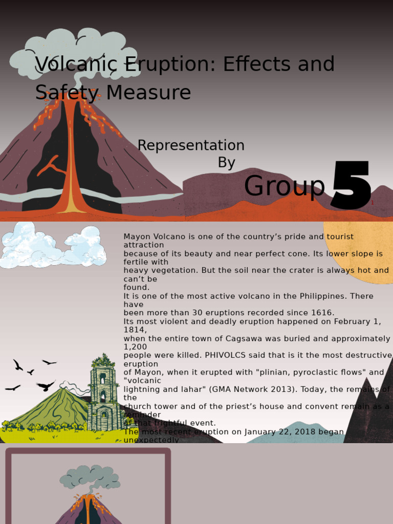Mayon Volcano Eruption Effects & Safety | PDF | Types Of Volcanic ...