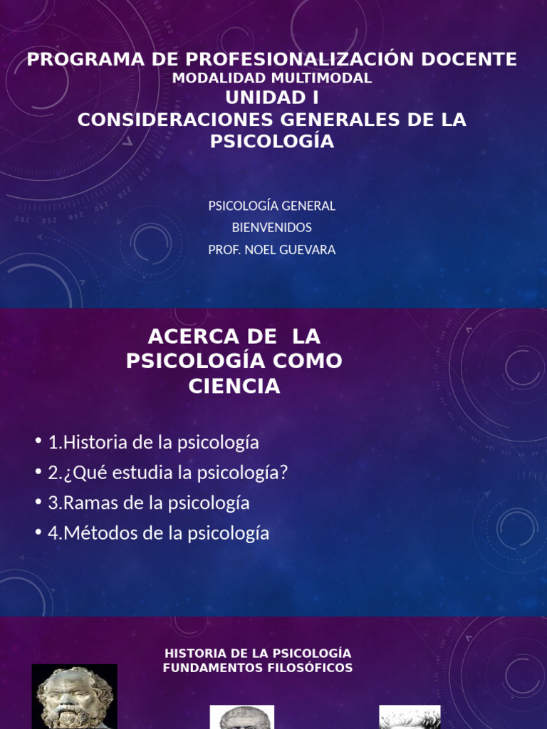 UNIDAD I PSIC GEN. PPD_091953_081731 | PDF | Behaviorismo | Psicoanálisis
