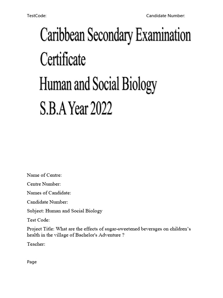 Sample HSB Sba (+caribbean Crew) 3 | PDF | Sugar | Diet & Nutrition