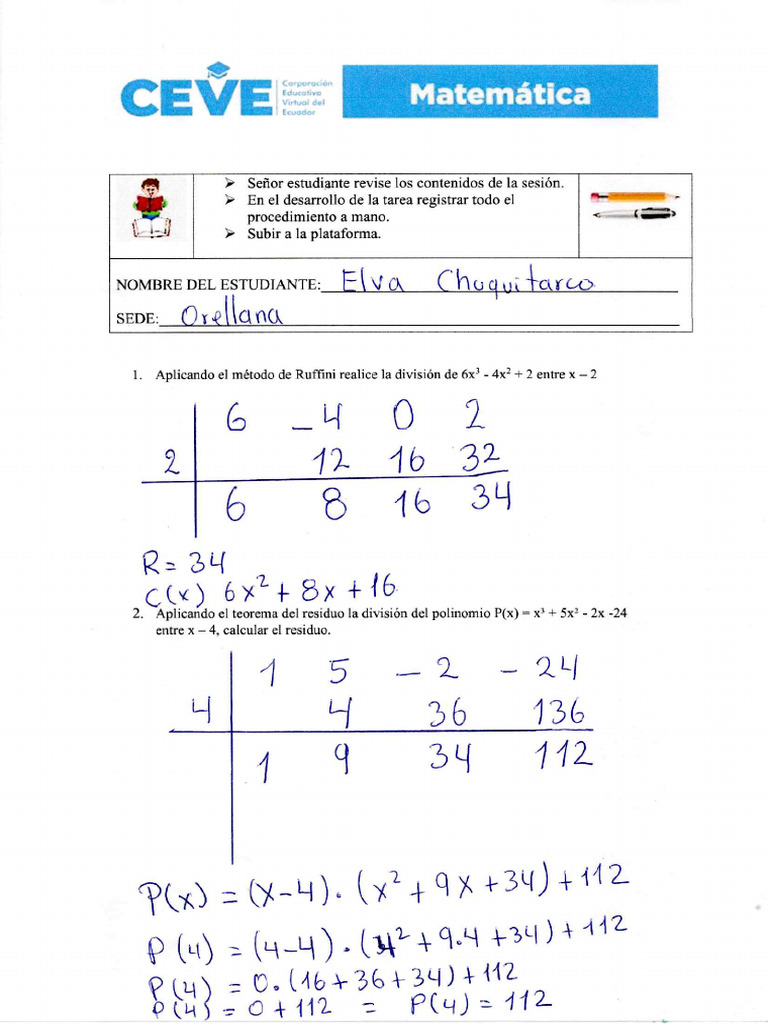 Matematica Tarea Unidad 1 Seccion 2 | PDF