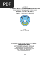 Laporan Hasil Supervisi Pembelajaran 2023-2024 | PDF