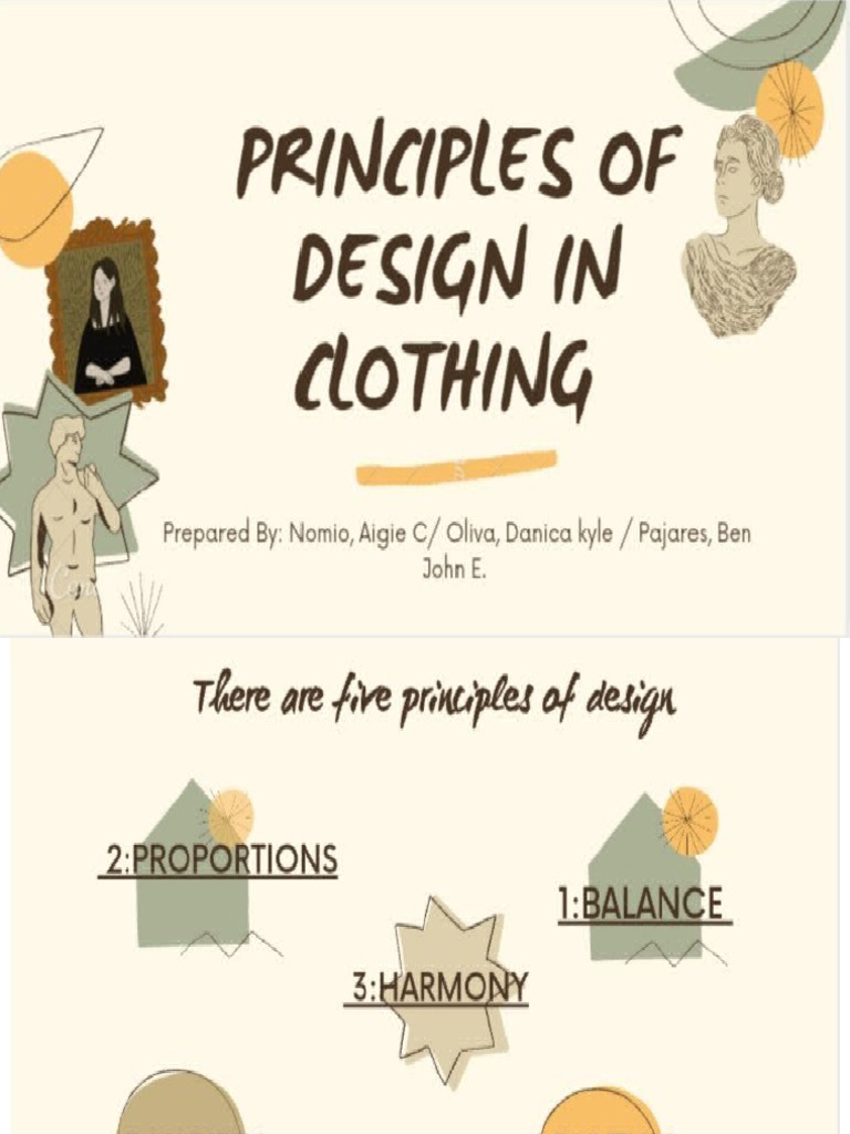 Principles of Designs in Clothing | PDF