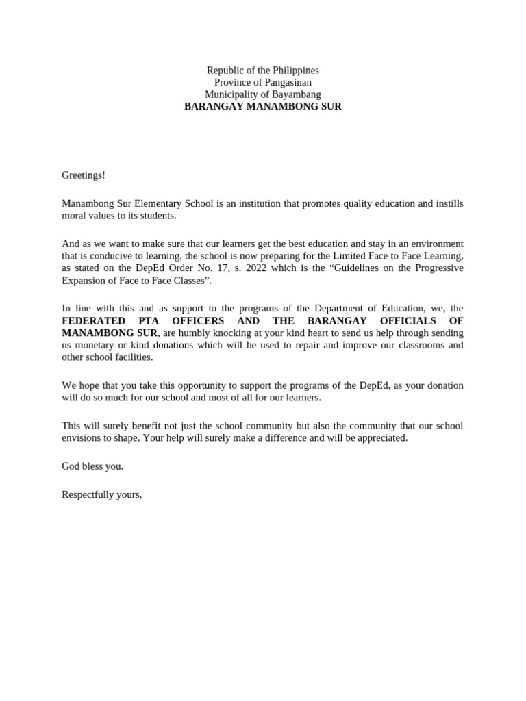 sample solicitation | PDF
