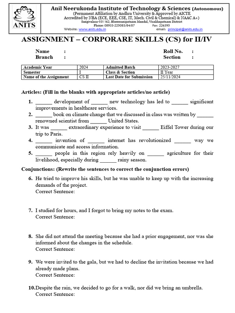 II Corporate Skills (CS) Assignment | PDF | Social Media | Popular Culture & Media Studies