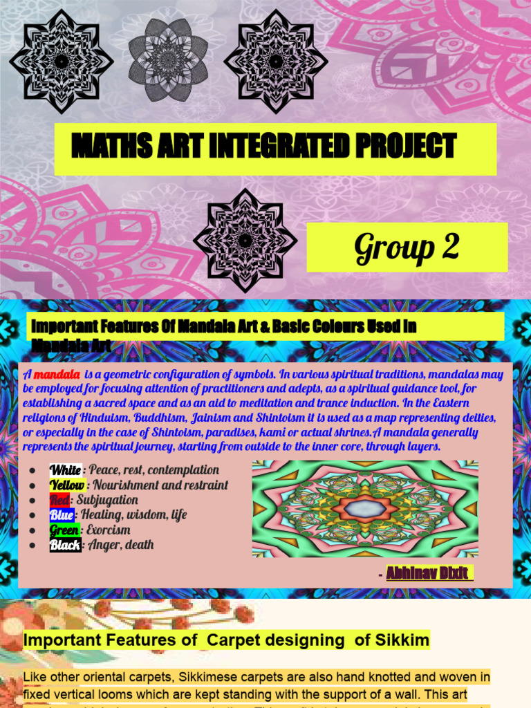 Maths Ail Group Activity | PDF | Mandala | Carpet