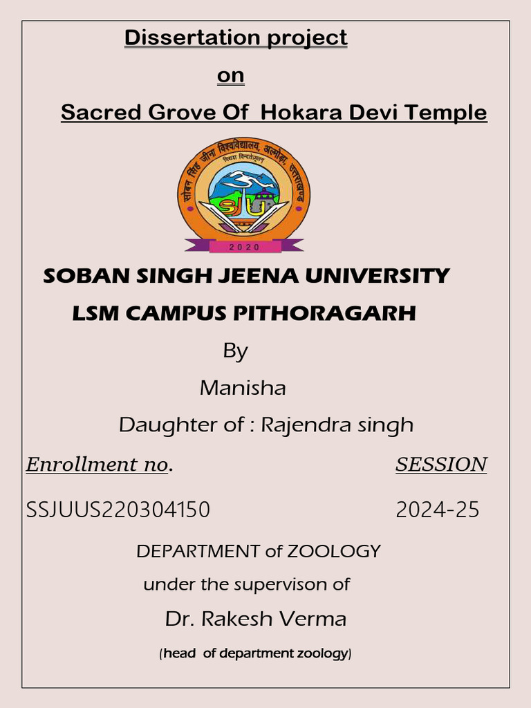 Sacred Grove of Hokara Devi Study | PDF | Conservation Biology | Menstruation