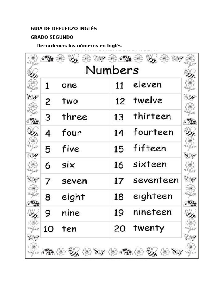 Refuerzo Ingles | PDF