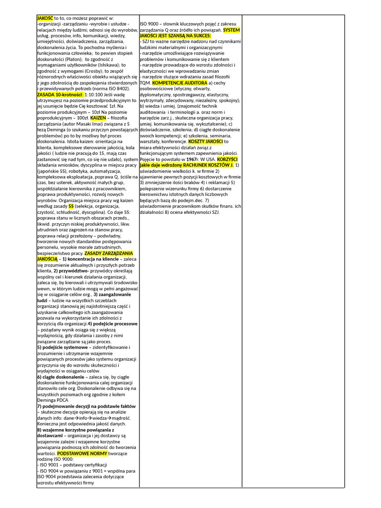 Å Ciä Ga Egz Zarz Jak | PDF