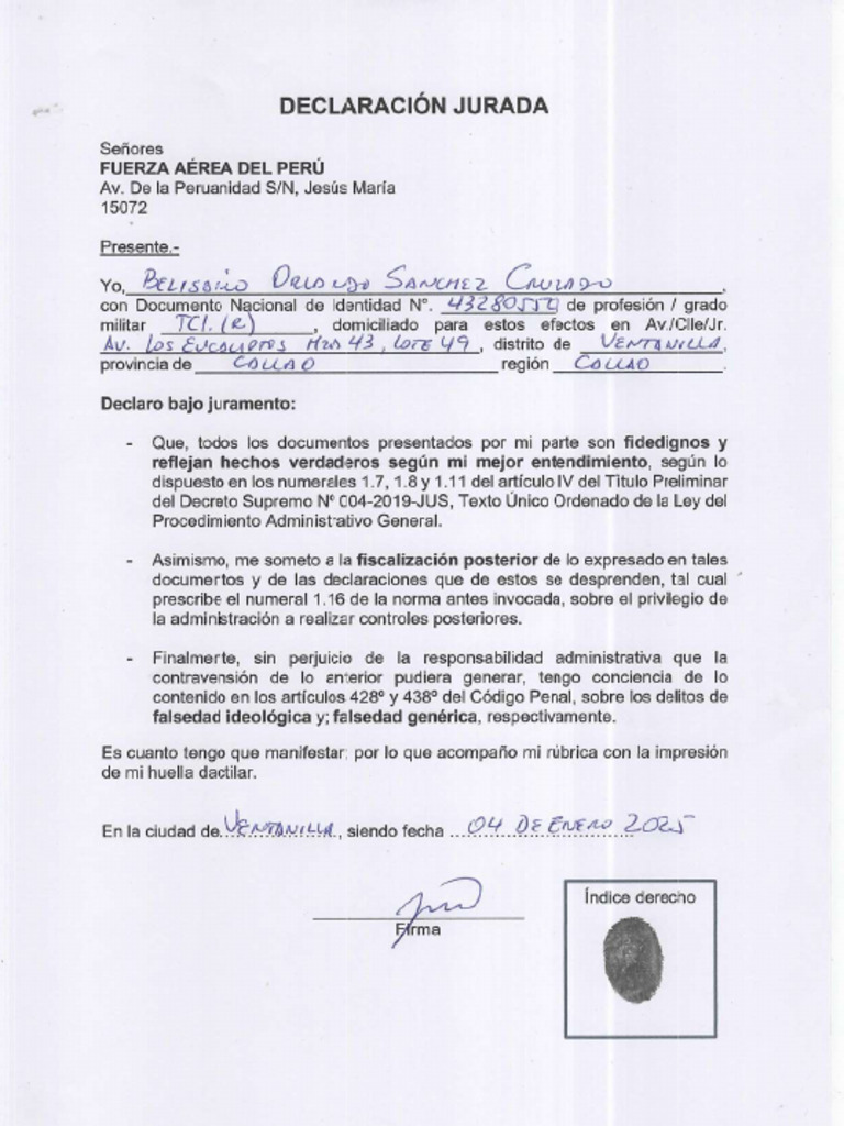 DECLARACION JURADA - Rotated - Compressed | PDF