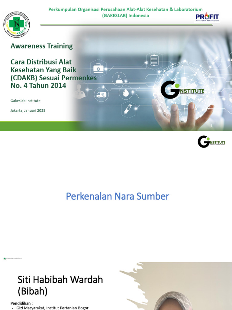 Awareness CDAKB Training & Workshop 30-31 Januari 2025 | PDF