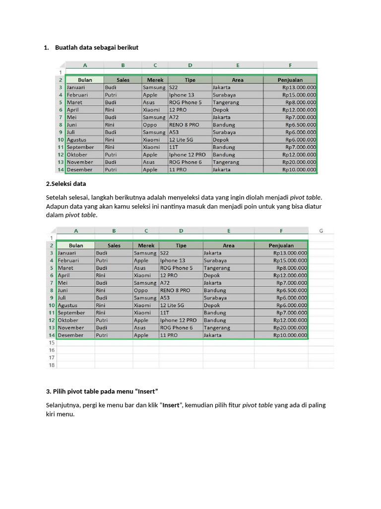 pengenalan pivot | PDF
