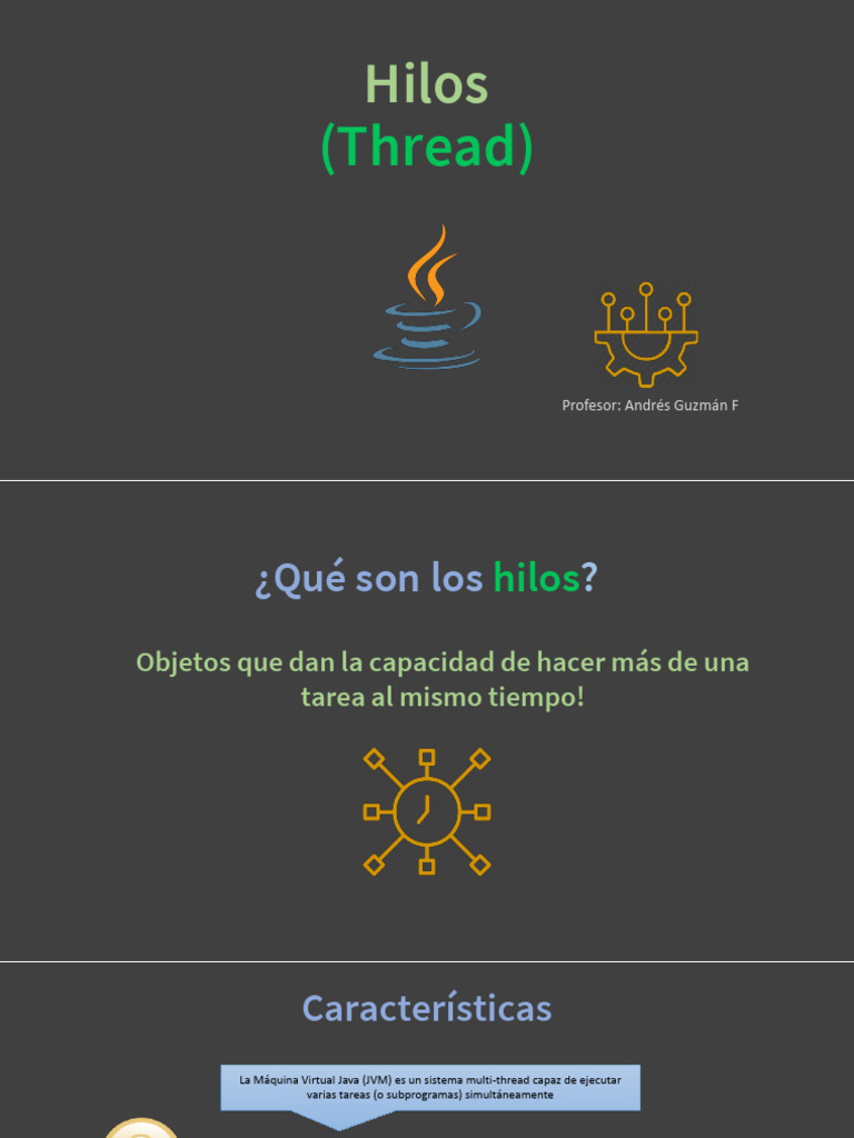 1 Thread | PDF | Hilo (Computación) | Java (lenguaje de programación)