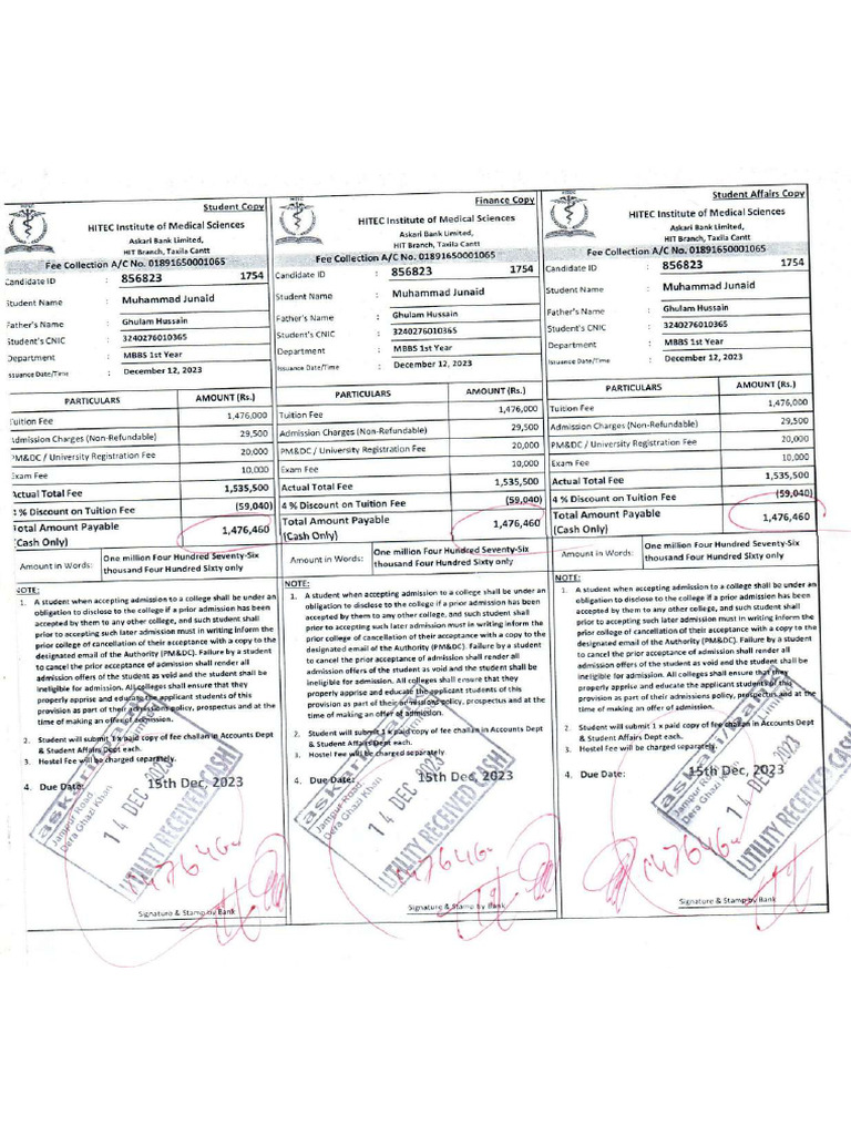 Challan | PDF