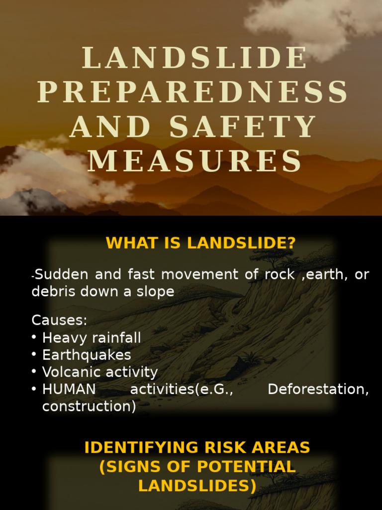 Landslide Preparedness & Safety Tips | PDF