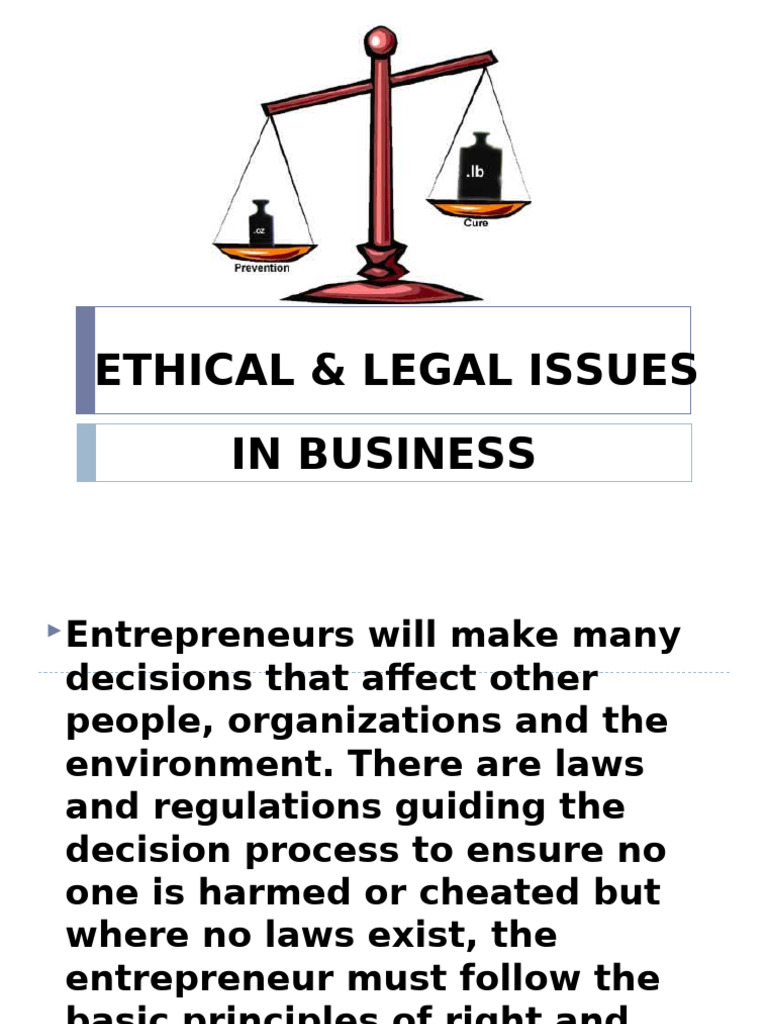 Ethical & Legal Issues | PDF