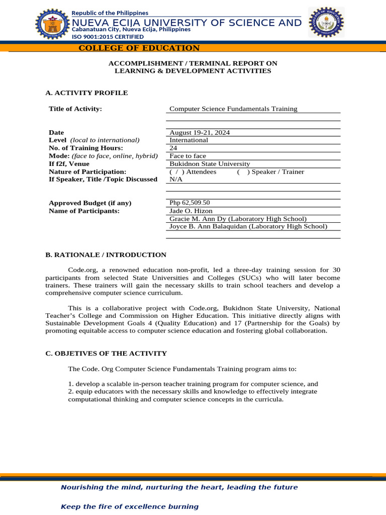 CS Fundamentals Training | PDF | Learning | Cognition