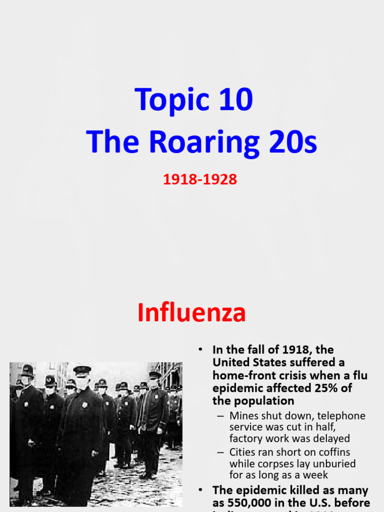 Topic 10 The Roaring Twenties | PDF | Ku Klux Klan | World War I ...