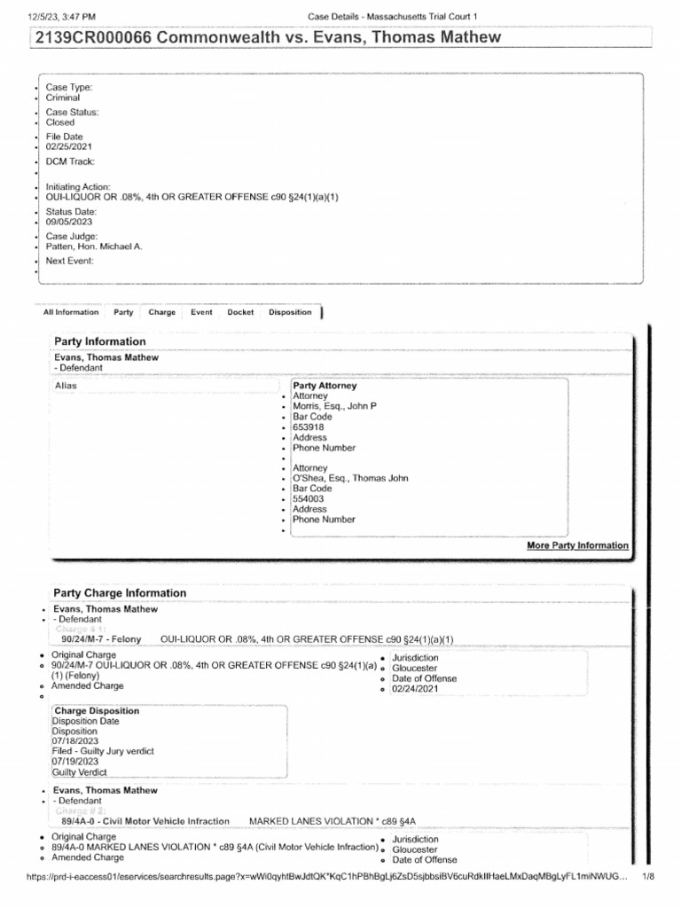 Docket Sheets Michael Bucci Essex Country's Jonathan W. Blodgett scandal | PDF | Bail | Arraignment