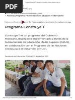 Programa Construye T - Secretaría de Educación Pública - Gobierno - Gob ...