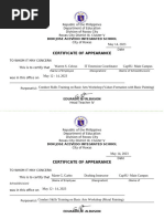 Certificate of Appearance-Template | PDF