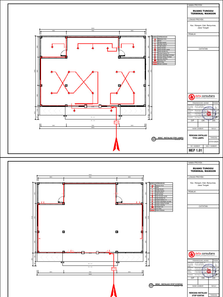 Mep Ruang Tunggu Wangon | PDF