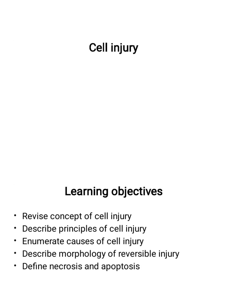 Cell Injury | PDF