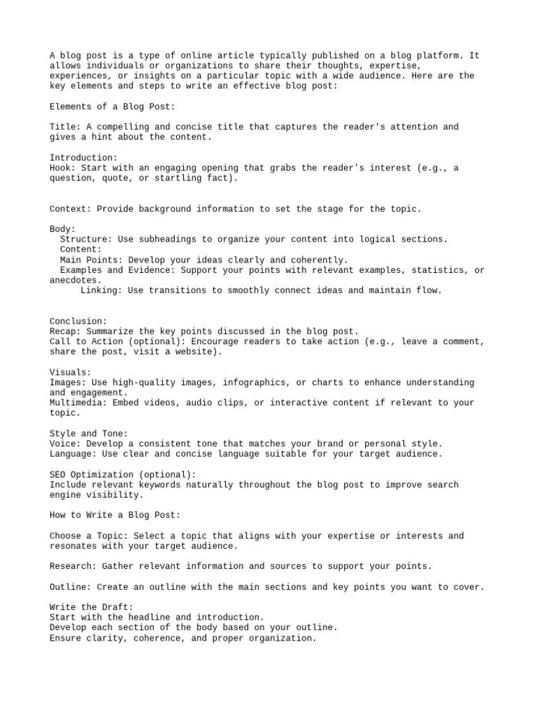 Blog Post | PDF | Multimedia | Blog