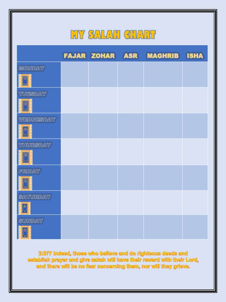 Prayer Chart | PDF