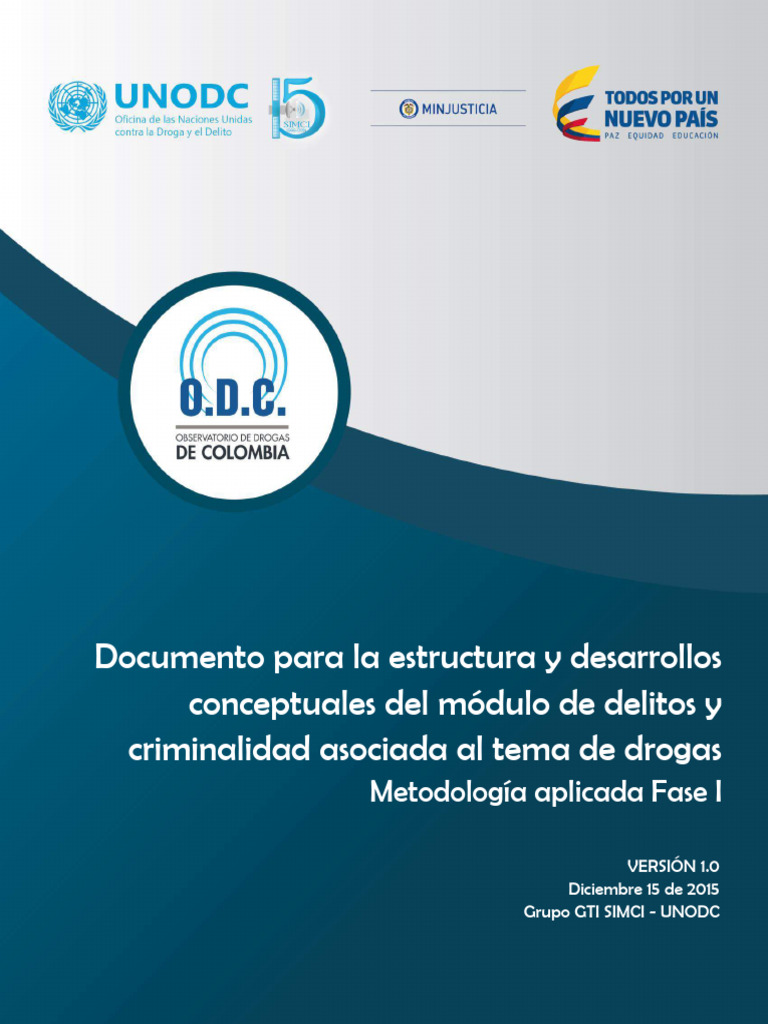 CR1002015 Estado Arte Delitos Relacionados Problematica Drogas Colombia Dic | PDF | Derecho ...