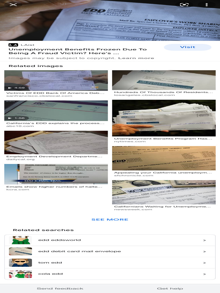 EDD Letter and Card - Google Search | PDF