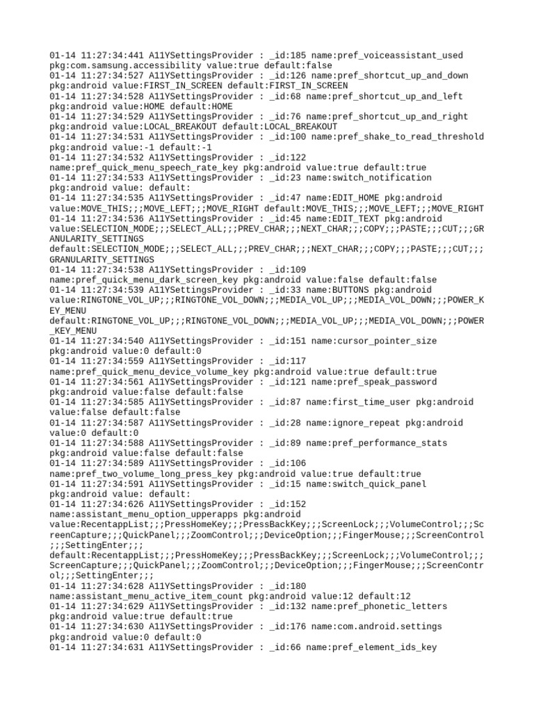 a11yProvider_log | PDF | Computing | Mobile Telecommunications User Equipment