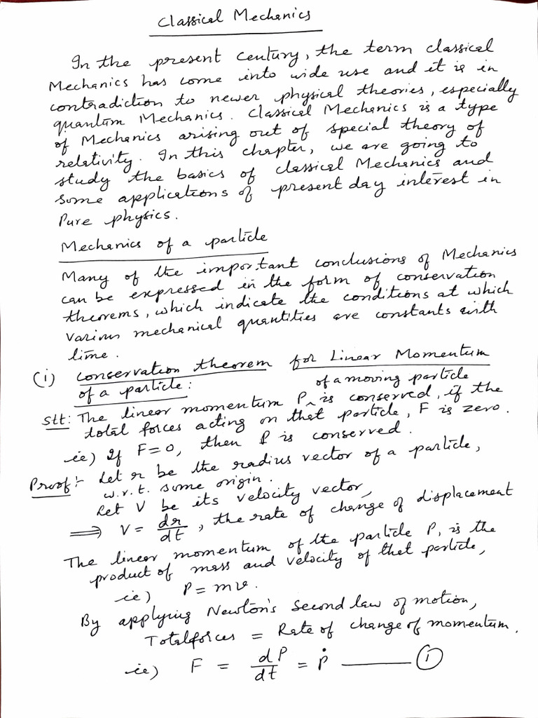 Classical Mechanics | PDF
