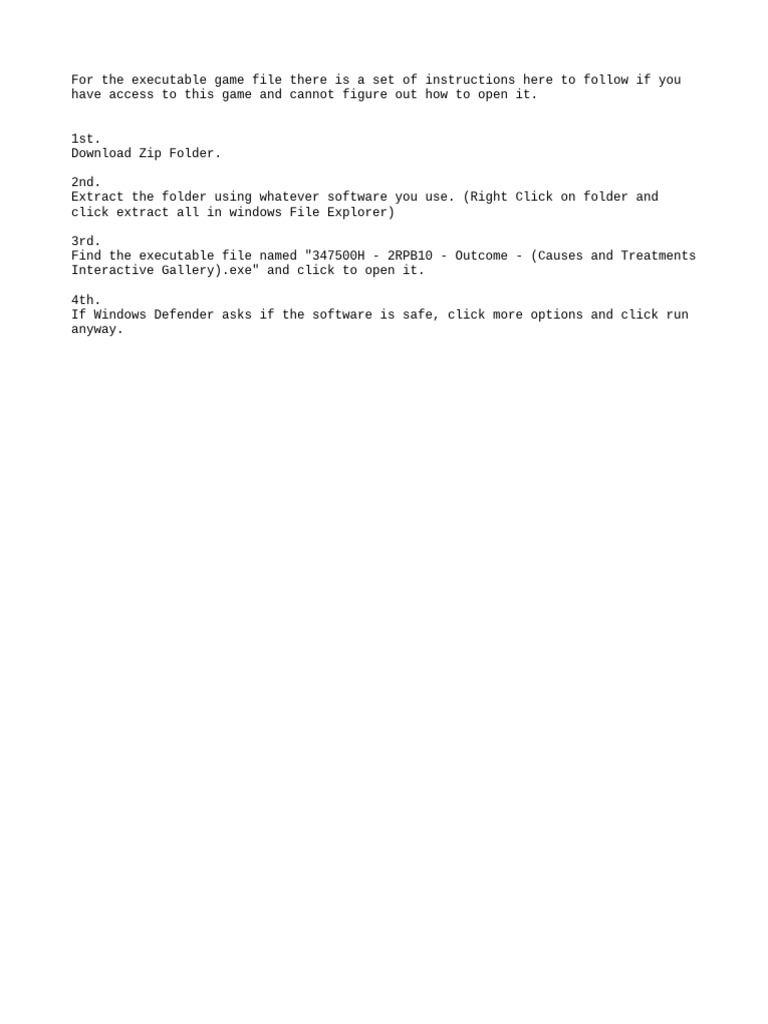 Game Extraction Instructions If Needed | PDF