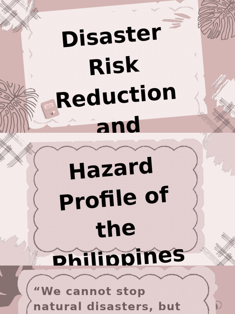 Disaster Risk Reduction and Management | PDF