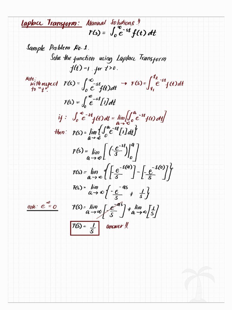Laplace Transform | PDF