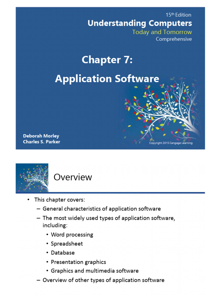 Chapter7 Application Software | PDF | Databases | Mobile App